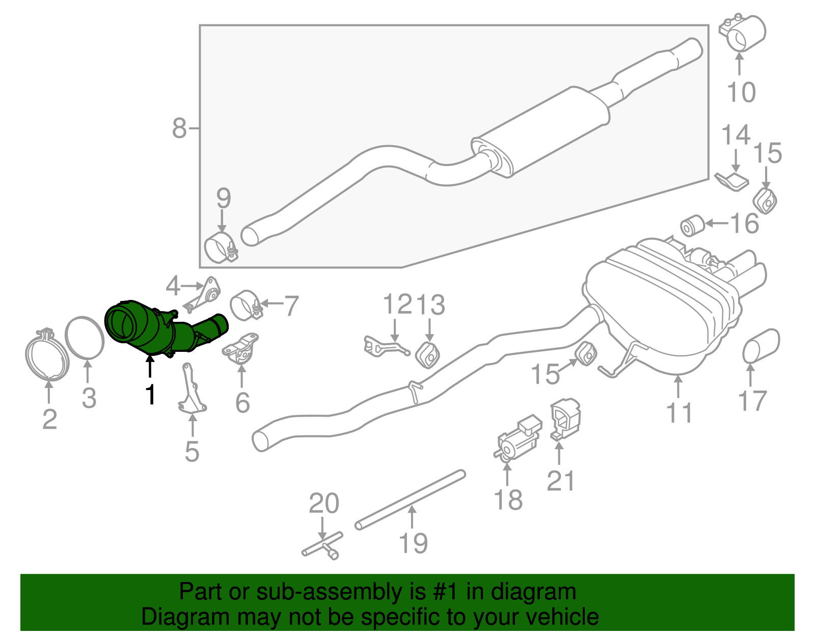 18327645665 - 2012-2018 BMW Catalytic Converter (18-32-7-645-665) | BMW ...