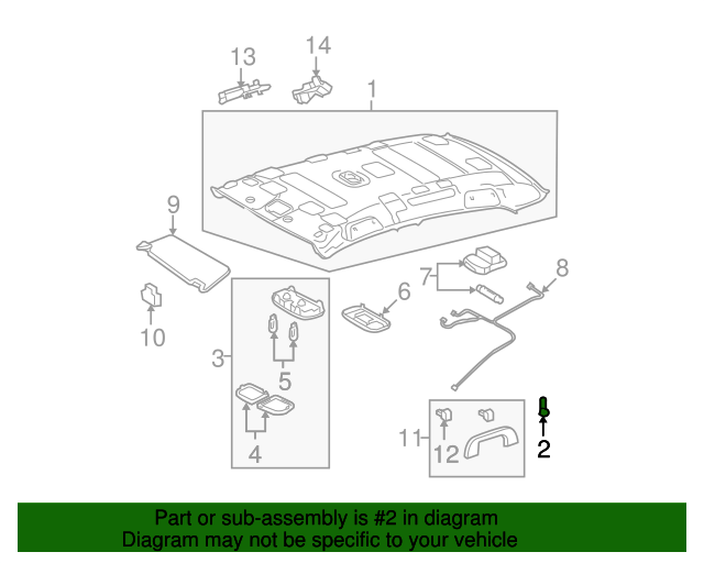 2004-2014 Toyota Headliner Clip 90467-05164-B6 | Toyota Parts Center