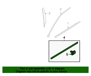 2008-2016 Volvo XC70 Lower Molding - Driver's Side (LH) 31416650 ...