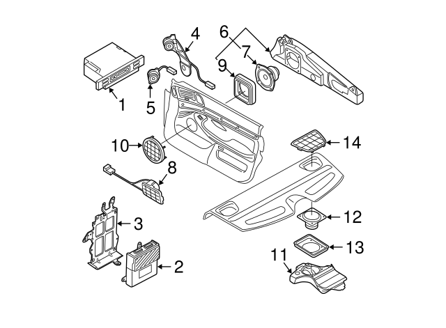 65-13-8-369-579 - Sound Absorber 1997-2003 BMW | AutoNationParts.com