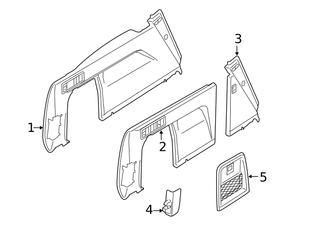 51475a0b6d1 - 2019-2021 BMW X5 Wheelhouse Trim (51-47-5-A0B-6D1) | BMW ...