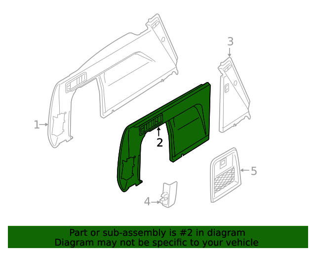 51475a0b6d1 - 2019-2021 BMW X5 Wheelhouse Trim (51-47-5-A0B-6D1) | BMW ...