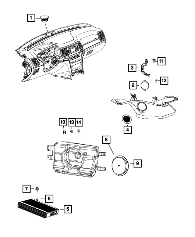 68549090ab - Amplifier 2017-2024 Mopar | AutoNationParts.com