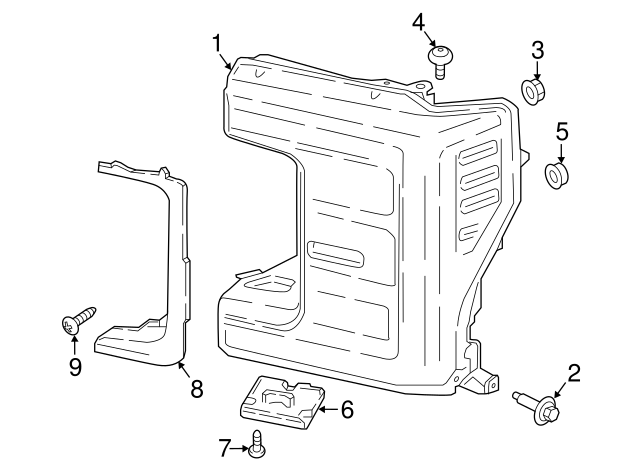2017-2019 Ford Headlamp Assembly HC3Z-13008-P | QuirkParts