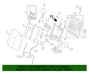 2020-2024 Toyota Folding Seat Latch Release Handle 72057-0E080-C0 ...