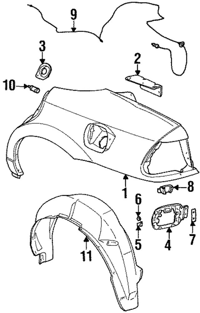 1996-2002 Saturn Latch Assembly, Fuel Fille 21098687 | TascaParts.com