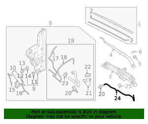 9J700-31047 - Washer Hose - 1991-2021 Hyundai | World OEM Parts Hyundai