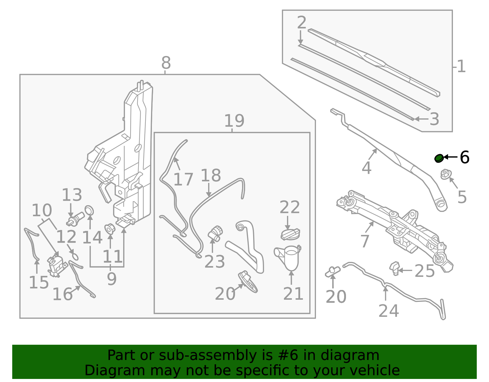 Genuine Wiper Arm Cap for 2009-2025 Hyundai | Part# 98380-3N050 ...