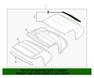 Genuine BMW 54-34-7-004-457 | Rear Window | FREE Shipping on Most ...