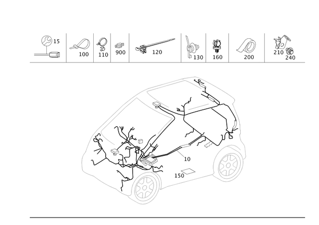 000000000415 - Fuse Link 2011-2018 Smart Fortwo | Mercedes-Benz USA Parts