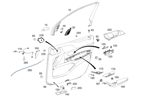 Door Paneling for 2024 Mercedes-Benz GLE350 | Mercedes-Benz USA Parts