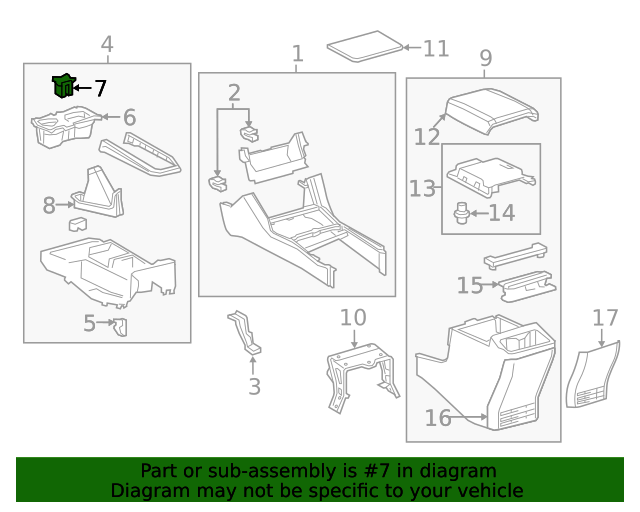 2016-2023 Toyota Tacoma Cup Holder Insert 55618-06050 | Toyota Parts