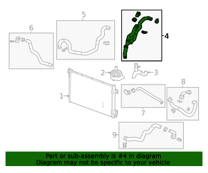 2022 Cadillac CT4 Coolant Hose 84237833 | GMPartsDirect.com