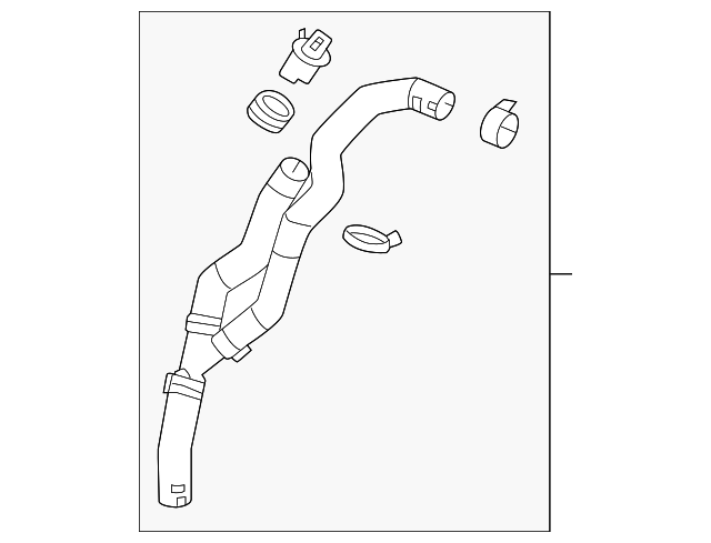 2022 Cadillac CT4 Coolant Hose 84237833 | GMPartsDirect.com