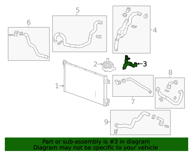 2022-2023 Cadillac CT4 F Bracket 84691553 | GMPartsDirect.com
