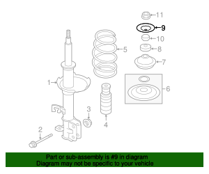 2012-2019 Nissan Stopper Insulator Rebound Right-hand 54342-1HJ0B ...
