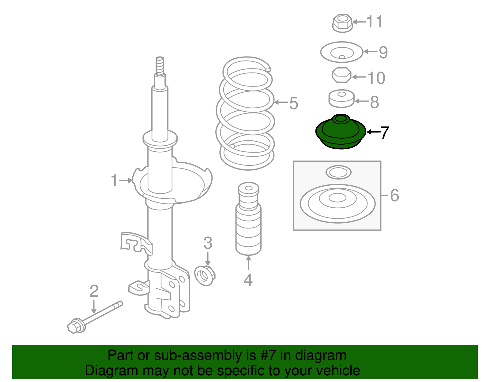 54320-1HJ0A | Nissan Insulator Assy-Strut Mounting - Genuine OEM ...