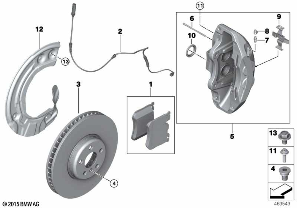 2018-2025 BMW Disc Brake Rotor 34106889211 | Retail Performance Auto Parts