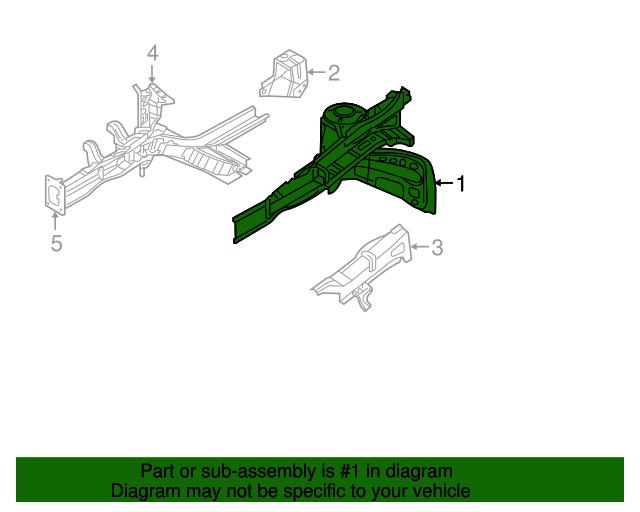 2017-2022 Hyundai Ioniq Apron Assembly 64501-G2000 | OEM Hyundai Parts