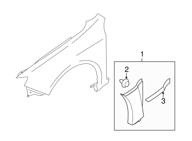 91123FG030 - Molding - 2011-2014 Subaru Impreza | Subaru Parts Deals