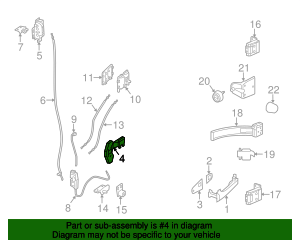 906-760-13-34 - Handle Base 2010-2018 Mercedes-Benz | Mercedes-Benz USA ...
