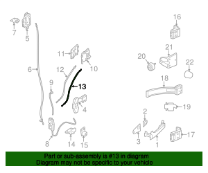 906-760-15-40 - Lock Cable 2010-2018 Mercedes-Benz | Mercedes-Benz USA ...
