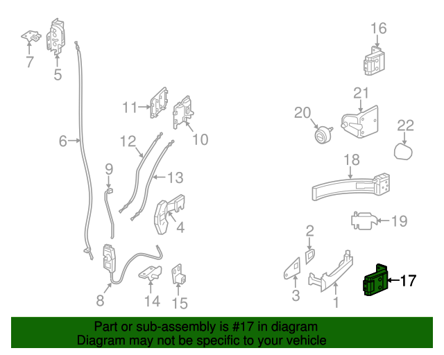 Genuine OEM Lower Hinge | 906740033764 | Fits Select 2010-2018 Mercedes ...
