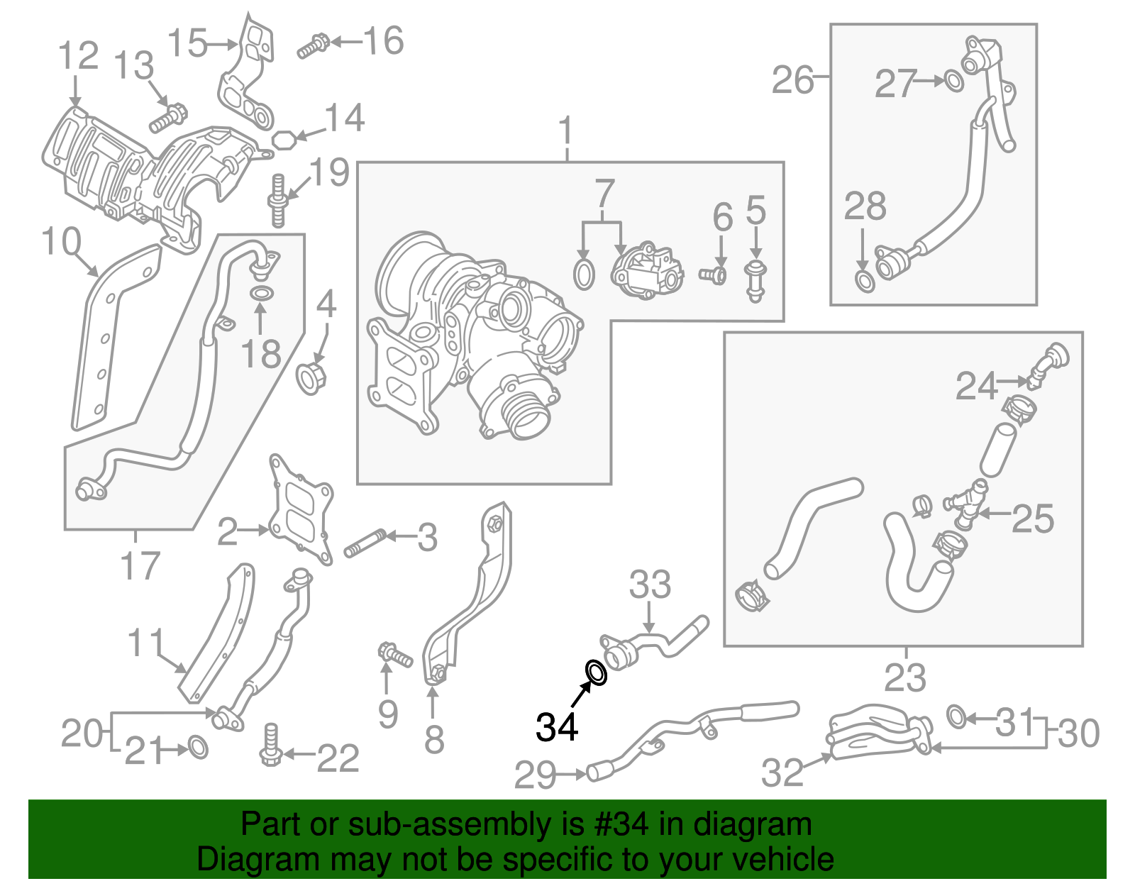 2018-2025 Volkswagen Engine Coolant Pipe O-Ring WHT-005-558 | OEM Parts ...