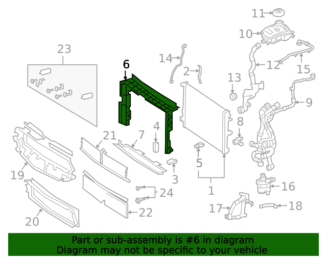 2020-2021 Mercedes-Benz Upper Baffle 177-505-00-00 | MB Parts Store
