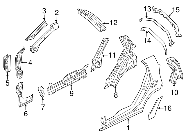 4536303603 - Outer Reinforced 2017-2019 Smart | Mercedes-Benz USA Parts