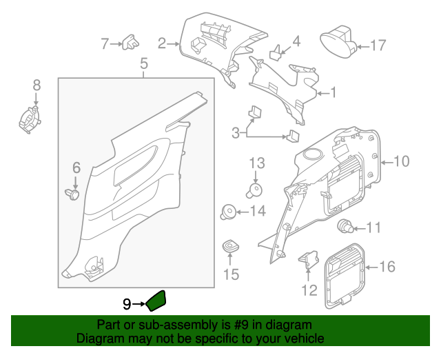 2012-2017 Land Rover Range Rover Evoque Access Cover LR027994 ...