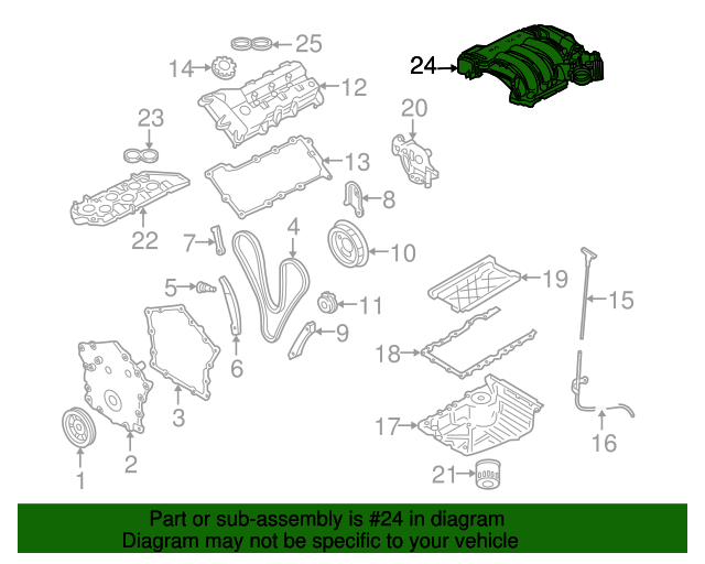 2006-2007 Mopar Intake Plenum 68017976aa | TascaParts.com