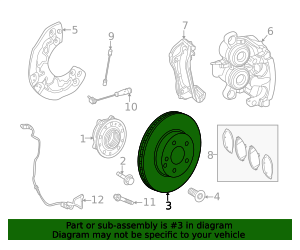 2021-2024 Mercedes-Benz Rotor 167-421-36-00 | Buy Mercedes Parts Now
