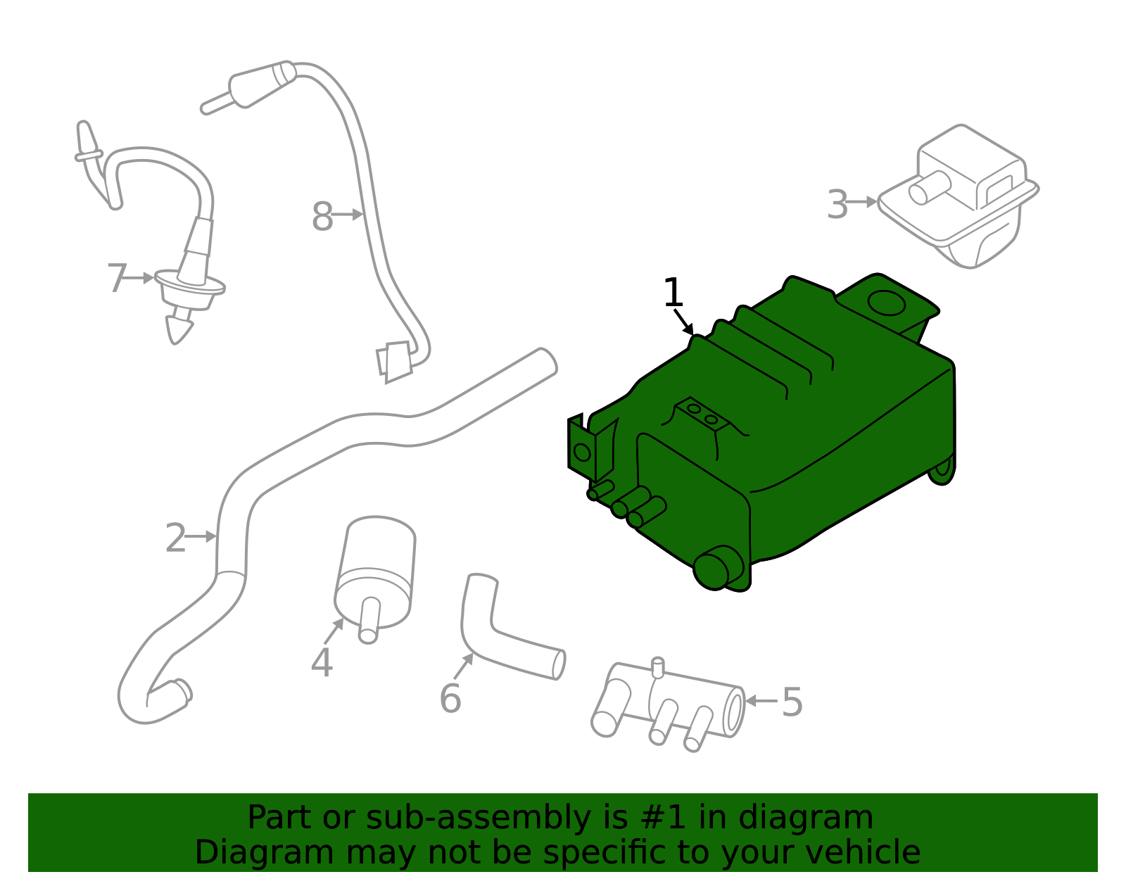 2019-2024 Nissan Altima Vapor Canister 14950-6CB1A | Ziegler Nissan of ...