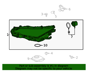 2021-2024 Lexus Composite Headlamp 81145-53A00 | Lexus of Pembroke ...