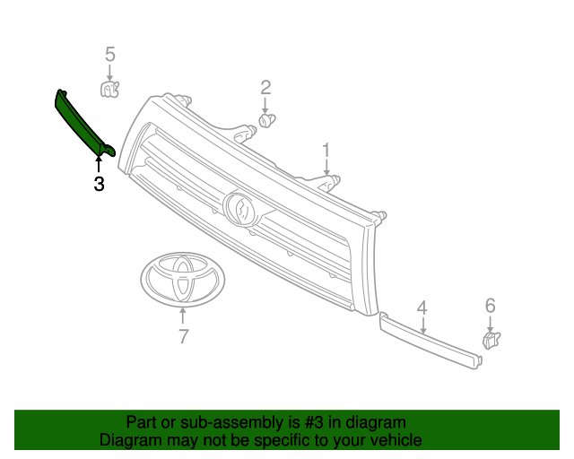 1996-2002 Toyota 4Runner Filler Panel 52512-35030 | OEM Parts Online