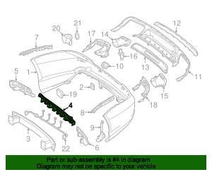231-885-05-65 - Bumper Cover Reinforcement 2013-2016 Mercedes-Benz ...