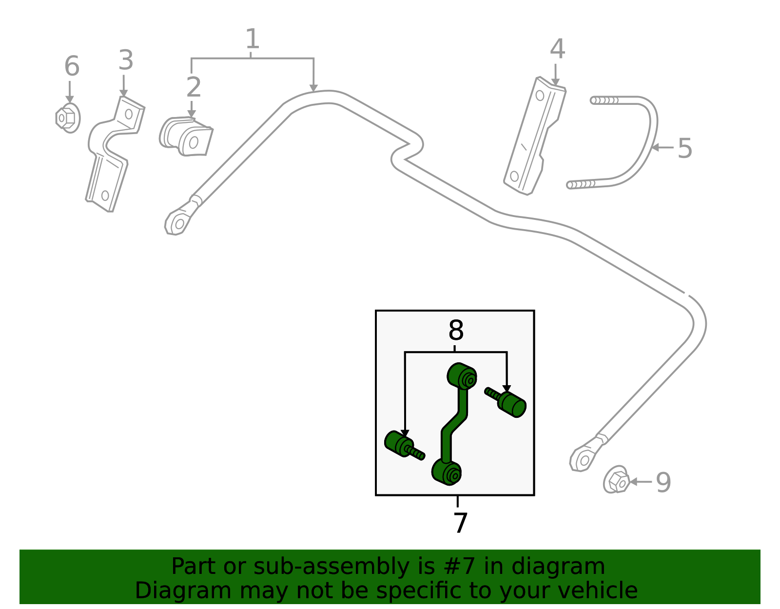 MEF-50 - Motorcraft™ Stabilizer Link 2017-2024 Ford | Ford OEM Parts Direct