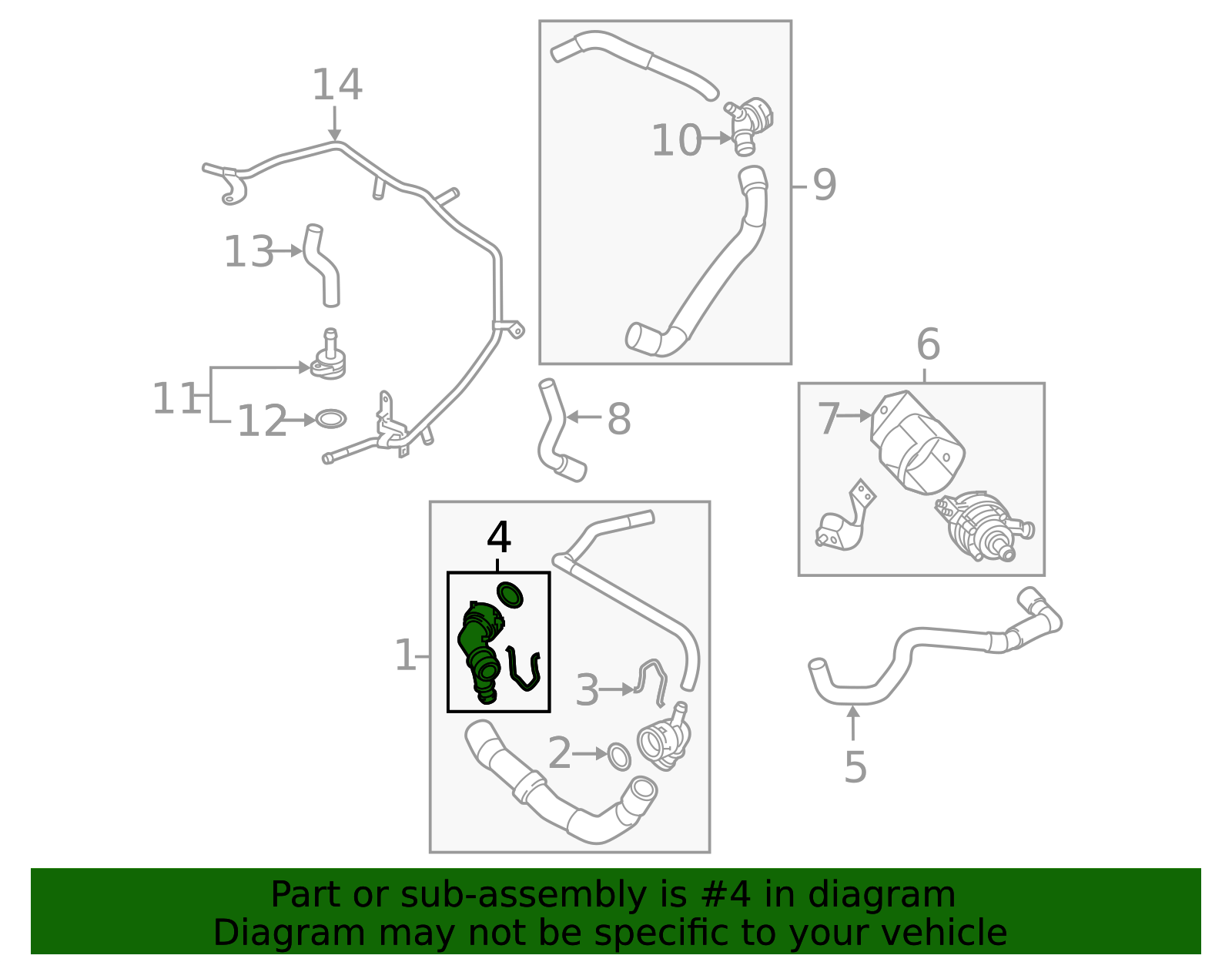 2019-2024 Audi Q3 Radiator Coolant Hose Adapter 2Q0-122-291-K | OEM ...
