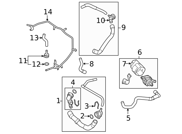 2015-2024 Audi Hose Assembly Coupling 5Q0-122-291-BB | OEM Parts Online