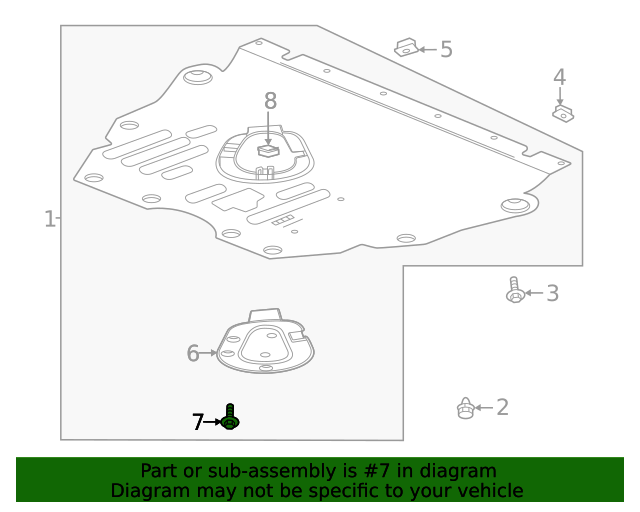 2020-2024 GM Front Compartment Insulator Bolt 11602878 | Paradise GM Parts