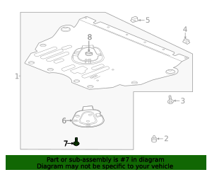 2020-2025 GM Front Compartment Insulator Bolt 11602878 GM ...