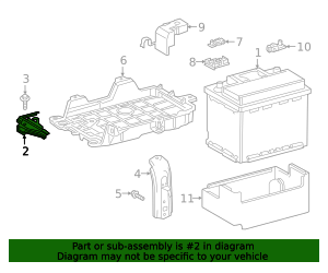 74482-06050 - Battery Hold Down 2019-2024 Lexus | AutoNation Parts