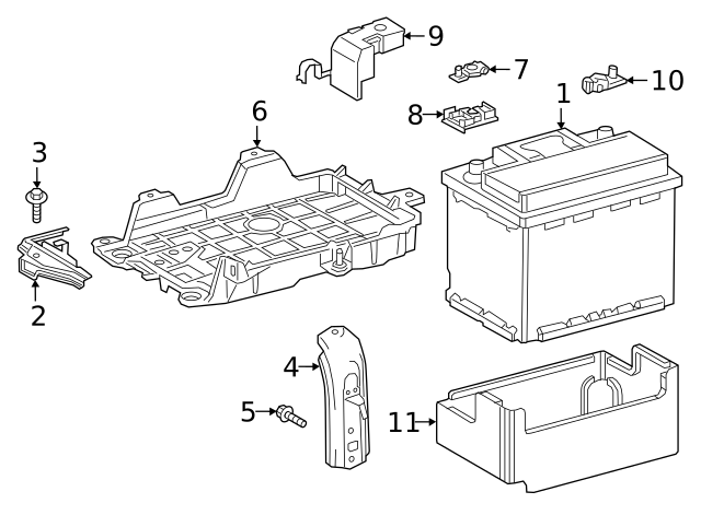 74482-06050 - Battery Hold Down 2019-2024 Lexus | AutoNation Parts