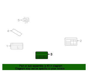 97699-H9100 - AC Label 2018-2021 Kia Rio | Kia.Parts Store