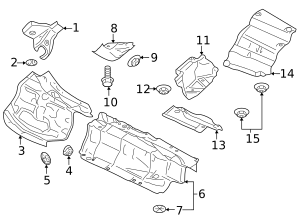 8W7-804-171 - Resonator Shield 2018-2023 Audi | Audi OEM Parts