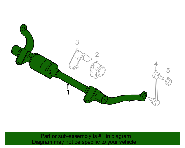 Genuine OEM Stabilizer Bar Part# LR092959 Fits 2013-2017 Land Rover ...