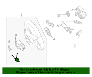 099-905-00-07-9051 - Steering Wheel Transmission Shift Control Switch ...