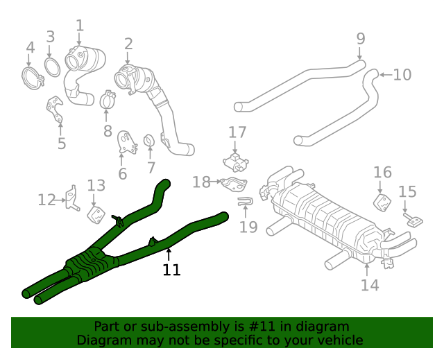 18-30-8-481-601 - Muffler - 2019-2023 BMW M850i xDrive | Buy BMW Parts Now