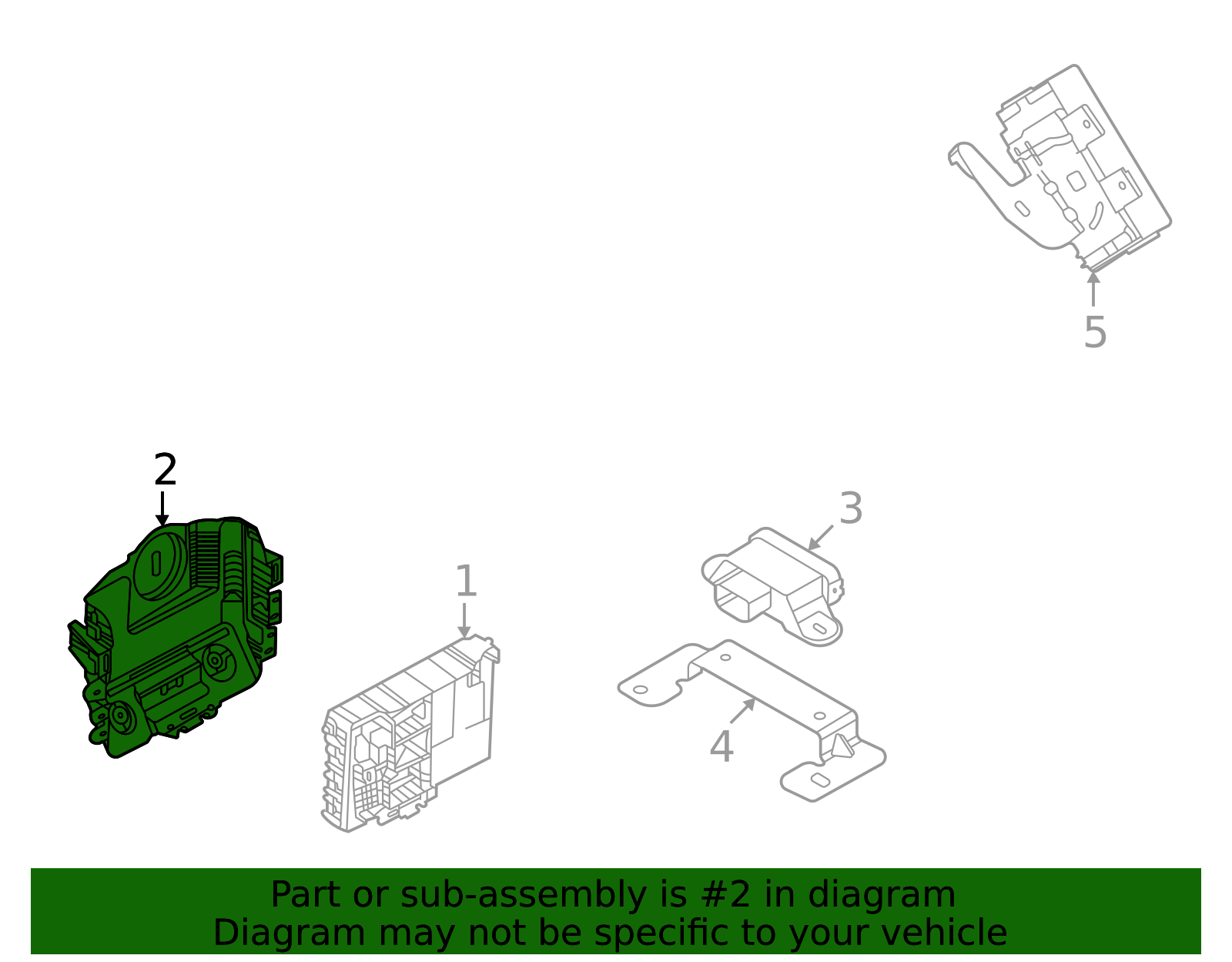 2020-2025 Ford Control Module Bracket JX6Z-14A254-A | Ford OEM Parts Outlet